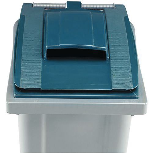 Contentor móvel para a recolha seletiva de resíduos – 120 L – Papel ...