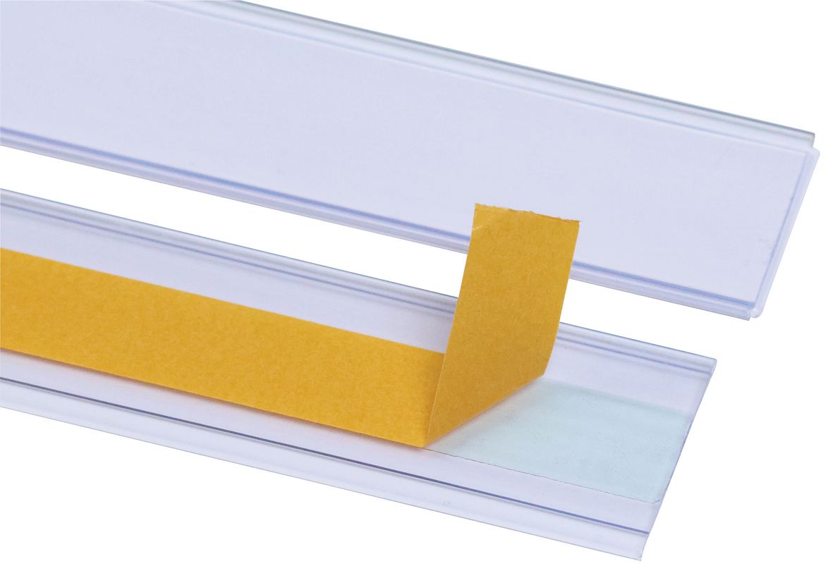 Porta-etiquetas transparente – Autocolante - Manutan Expert - Manutan.pt