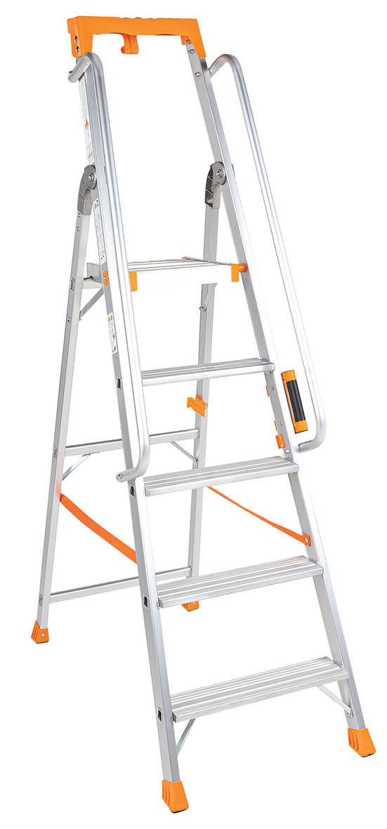 Escabeau professionnel aluminium avec rampe - Manutan - Manutan.pt