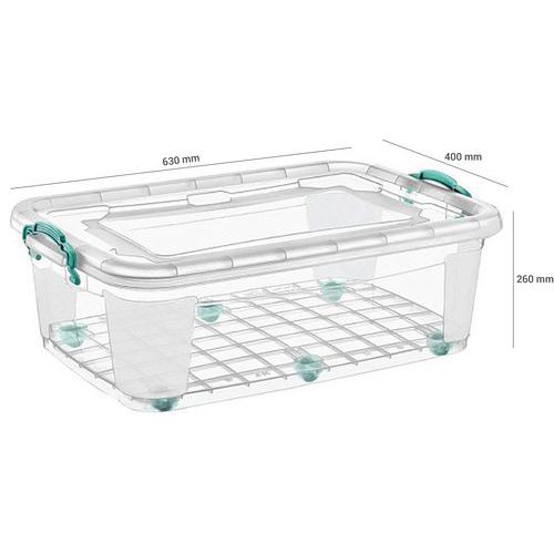 Caixa de arrumação Multibox com rodas – 1,75 a 80 L - Manutan.pt