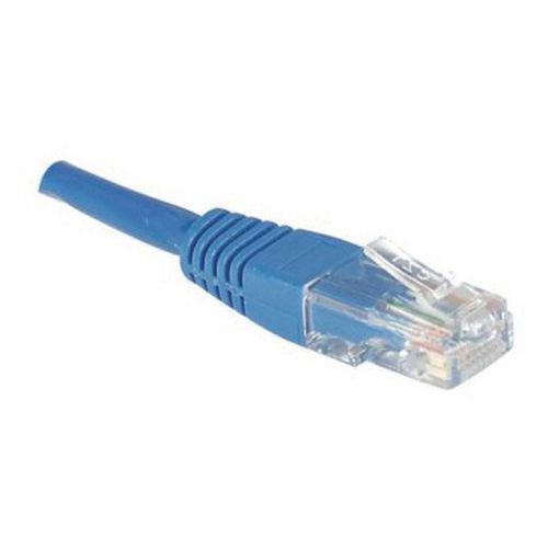 Cabo patch RJ45 - Cabo reto Cat5E - Não blindado UTP - Azul - Manutan.pt
