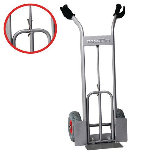 Porta-cargas em aço - Rodas antifuros - Capacidade de 250 kg - Manutan ...