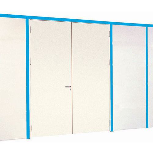 Divisória simples parede em melamina - Painel integral - Altura 3,01 m ...