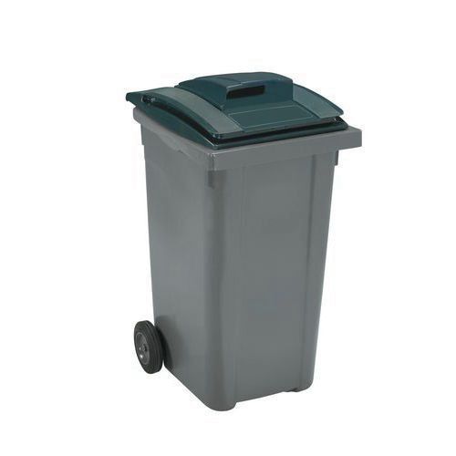 Contentor móvel para a recolha seletiva de resíduos – 120 L – Papel ...