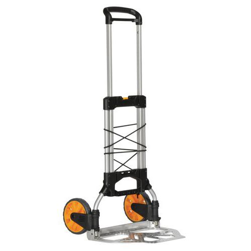 Porta-cargas dobrável em alumínio – capacidade de 75 a 150 kg - Manutan.pt