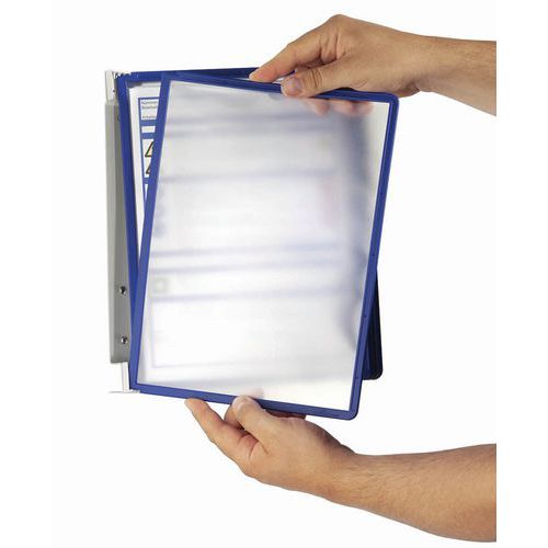 Porta documentos de parede Vario – 5 bolsas – A4 - Manutan.pt