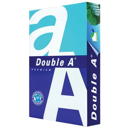 Papel Double A – A4 – 80 g/m² – Resma de 500 folhas - Manutan.pt