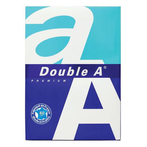 Papel Double A – A3 – 80 g/m² – Resma de 500 folhas - Manutan.pt
