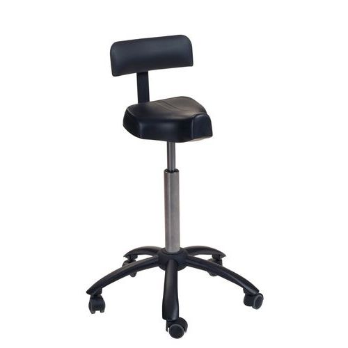 Banco sentado/em pé com encosto - modelo Work - Manutan.pt