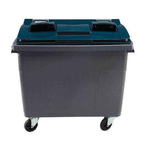 Contentor móvel Plastic Omnium - Tampa especial para papel - 660 L ...