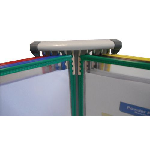 Porta documentos de parede com pivot, 10 bolsas para formato A4 ...