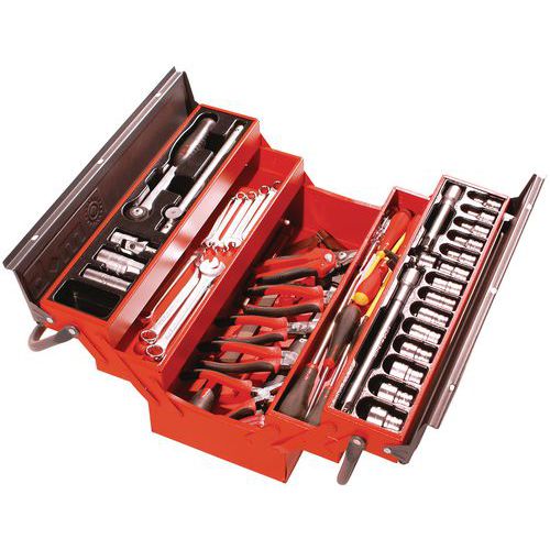 Composição de 70 ferramentas para mecânica - Manutan.pt