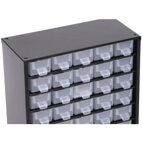 Bloco de compartimentos em metal com gavetas – Viso - Manutan.pt