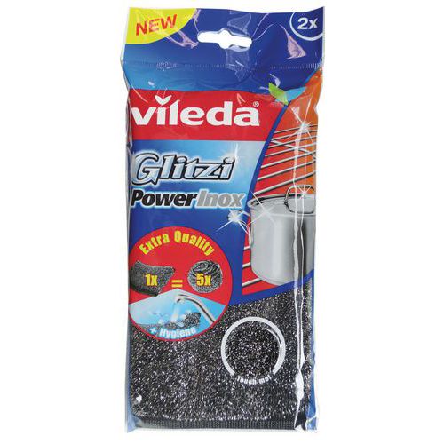 Esfregão PowerInox – conjunto de 2 – Vileda - Manutan.pt