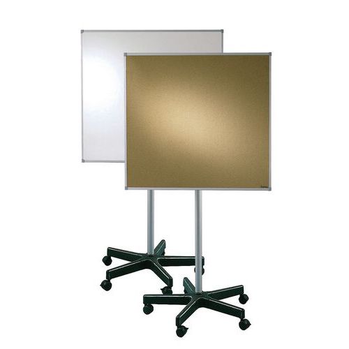 Quadro de informação dupla face móvel - Manutan.pt