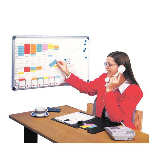 Quadro de planeamento e quadro branco 2 em 1 - Manutan.pt