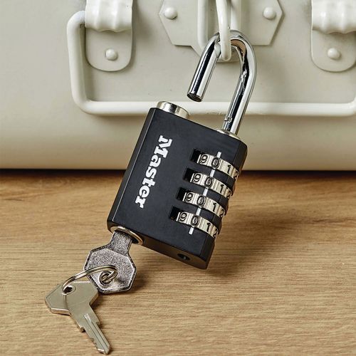 Cadeado de combinação e chave-mestra de segurança - Master Lock ...