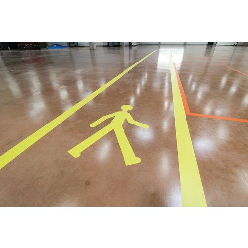 Adesivo em PVC para marcação do pavimento – 5 peões de 735 x 478 mm ...