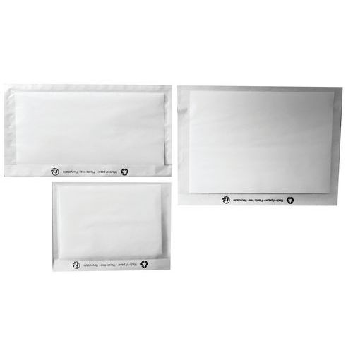Envelope porta-documentos – transparente – sem impressão - Manutan.pt